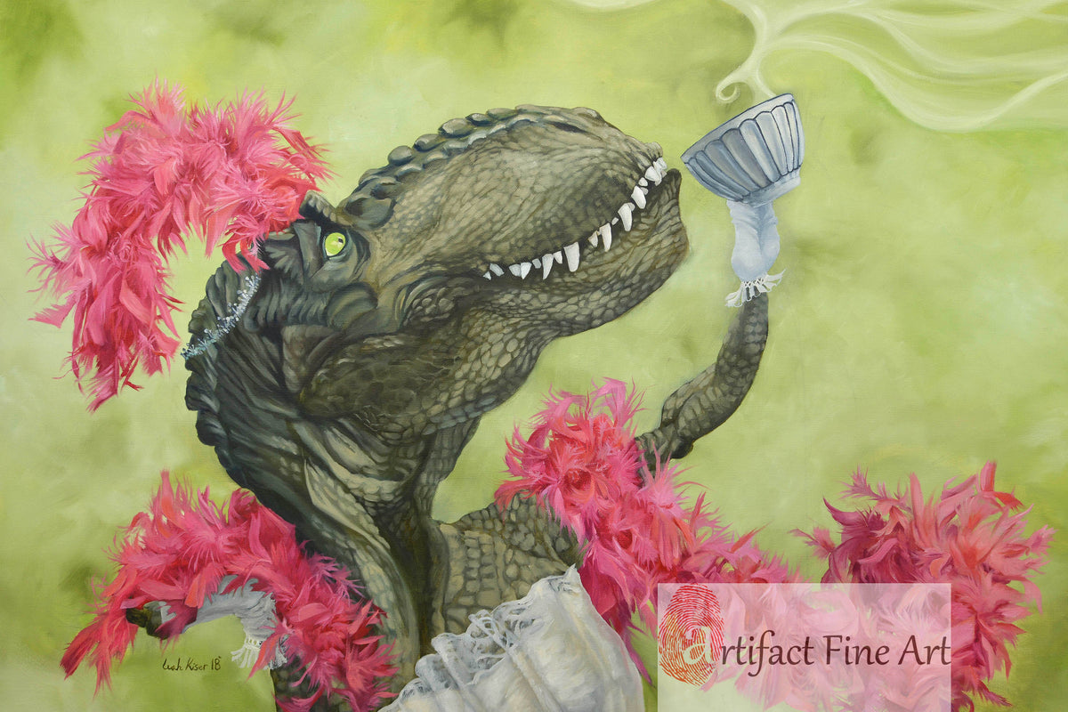 "Tea Rex" Large Archival Print – Artifact Fine Art